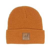 China Custom Logo Knitted Beanie Hats Classic Ribbed Cuffed Skull Cap Winter Warm Acrylic 100% for sale