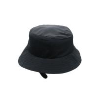 China Image Surfing Hat Waterproof Windproof Adjustable Chin Strap Black Sun Protection Bucket Hat for sale