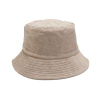 China Blank Terry Towel Bucket Hat 58cm Unisex Custom Embroidery Logo Towel Warmer Hat for sale