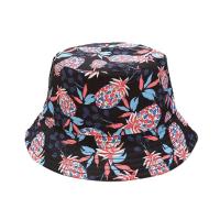 China 55CM Full Printing Logo Pattern Sun Protection Double Sided Wearing Bucket Hat for sale