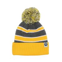 China Custom Logo 100% Acrylic Stripe Beanie Winter Hat 58cm for Embroidery for sale