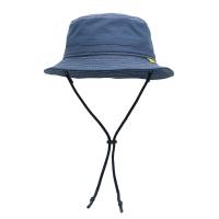 China Custom Logo Cotton Boonie Hat UV Protection Adjustable String Fisherman Cap 58cm for sale