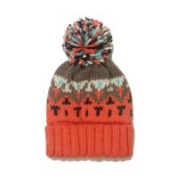 China Winter Stretchy Knitted Hat with Pompom Embroidered Bobble Beanie Custom Size 100 Acrylic for sale