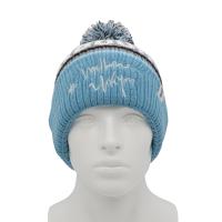 China Custom 3D Embroidery Logo Winter Beanie Hat Acrylic 58cm Unisex OEM Service for sale