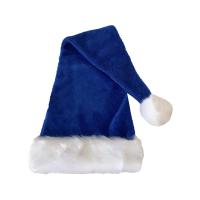 China Custom Plush Felt Knitted Pom Pom Santa Hat 39x32cm for Christmas Decorations Wholesale for sale