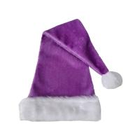 China Custom Plush Felt Knitted Pom Pom Santa Hat 39x32cm for Christmas Decorations Wholesale for sale