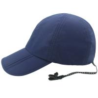 China Unstructured Folding Nylon Hat Waterproof Running Cap for Men Women 58cm Custom Logo for sale