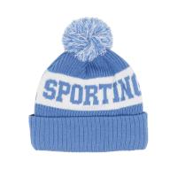 China Custom Knitted Beanie Fleece Lined 58cm Acrylic Winter Hat with Sublimation Transfer Print for sale