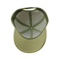 China Adults Custom Performance Hat 6 Panel Sunscreen Drilled Hole Perforated Hat Curved Brim for sale