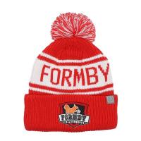 China Custom Pom Pom Winter Hat with Fleece Lining 100% Acrylic Knit Beanie Size 58cm for sale