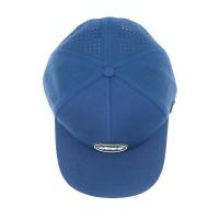 China Unisex Custom Navy Blue Baseball Cap With PVC Rubber Patch Logo And Waterproof Design for sale