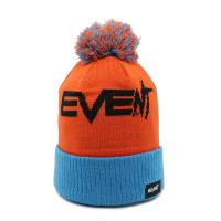 China Custom Embroidered Pom Pom Beanie Winter Hat 100% Acrylic 58cm Size for Men for sale