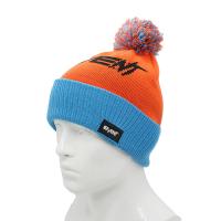 China Custom Embroidered Pom Pom Beanie Winter Hat 100% Acrylic 58cm Size for Men for sale