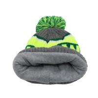 China Custom 100% Acrylic Knitted Skull Cap Beanie 58cm with Woven Label for sale