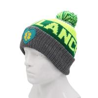 China Custom 100% Acrylic Knitted Skull Cap Beanie 58cm with Woven Label for sale