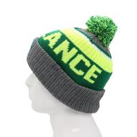 China Custom 100% Acrylic Knitted Skull Cap Beanie 58cm with Woven Label for sale