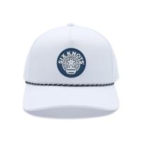 China Character Style Baseball Cap With Laser Cut Perforations Mens White Performance Hat for sale