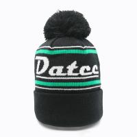 China Custom Color Unisex Acrylic Skull Cap Knitted Beanie Winter Ski Hat Embroidery 58cm for sale