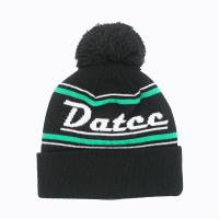 China Custom Color Unisex Acrylic Skull Cap Knitted Beanie Winter Ski Hat Embroidery 58cm for sale