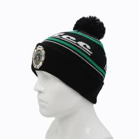China Custom Color Unisex Acrylic Skull Cap Knitted Beanie Winter Ski Hat Embroidery 58cm for sale