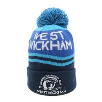 China Custom Size Eco Friendly Beanie Hat 58cm Acrylic Knit Skulls Beanie with Embroidery Logo for sale
