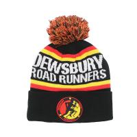 China Custom Acrylic Pompom Beanie Winter Cap 58cm Embroidery Logo Skull Knitted Hat OEM for sale