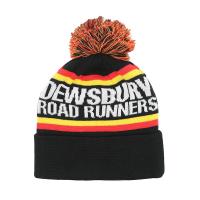 China Custom Acrylic Pompom Beanie Winter Cap 58cm Embroidery Logo Skull Knitted Hat OEM for sale