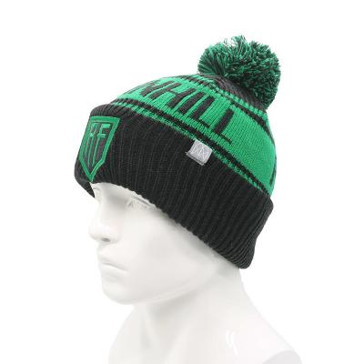 China Custom Knit Fleece Lining Winter Beanie Hats for Women Slouchy Thick Skull Ski Beanie 58cm for sale