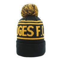 China Custom 100% Cotton Embroidery Beanie Unisex Winter Hat 58cm Size OEM ODM for sale