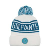 China Custom 100 Wool Pom Pom Beanie Winter Sports Hat 58cm Unisex Adult for sale