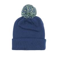 China 100% Acrylic Knitted Fisherman Winter Hat with Flocking Embroidery Custom Logo 58cm for sale