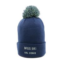 China 100% Acrylic Knitted Fisherman Winter Hat with Flocking Embroidery Custom Logo 58cm for sale