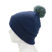 China 100% Acrylic Knitted Fisherman Winter Hat with Flocking Embroidery Custom Logo 58cm for sale