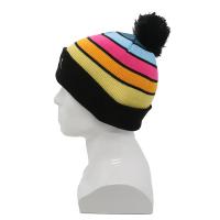 China Custom Logo Knitted Skull Beanie 100 Acrylic Winter Hat Size 58cm for Adults for sale