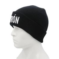 China Custom Embroidered Fisherman Beanie Unisex Winter 100 Wool Knit Cap 58cm for sale