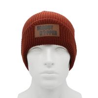 China Custom Wool Knit Fisherman Beanie Winter Hat 58cm Roll-up Edge Skullcap Men Women for sale