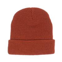 China Custom Wool Knit Fisherman Beanie Winter Hat 58cm Roll-up Edge Skullcap Men Women for sale