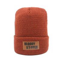 China Custom Wool Knit Fisherman Beanie Winter Hat 58cm Roll-up Edge Skullcap Men Women for sale