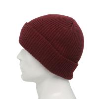China 100% Acrylic Fisherman Beanie Warm Knitted Skull Cap for Men Women 58cm Custom Size for sale