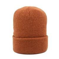 China Custom Wool Fisherman Beanie 58cm Winter Knitted Skull Cap for Men Women Unisex for sale