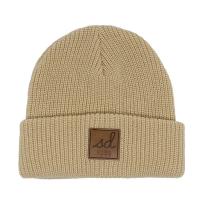 China Unisex Fisherman Beanie Hat 58cm Warm Ribbed Winter Knitted Ski Cap Custom Logo for sale