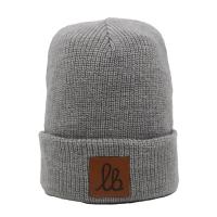 China Unisex Fisherman Beanie 58cm Acrylic Knit Cap for Men Women Custom Logo Winter Hat for sale