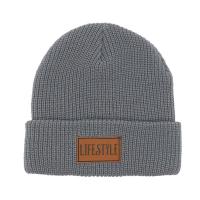 China Unisex Fisherman Beanie Hat With Leopard Pattern Classic Ribbed Cuffed for sale