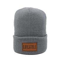 China Unisex Fisherman Beanie Hat With Leopard Pattern Classic Ribbed Cuffed for sale