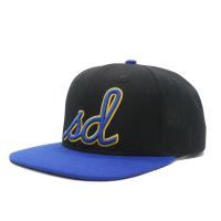 China Custom 3D Embroidered Unisex Flat Brim Snapback Caps 56-60cm Cotton Acrylic for sale
