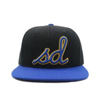 China Custom 3D Embroidered Unisex Flat Brim Snapback Caps 56-60cm Cotton Acrylic for sale