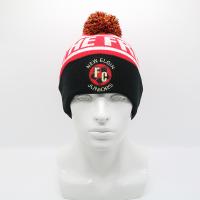 China Custom Mohair Pom Pom Beanie 58cm Solid Pattern Winter Hat with Fur Custom Logo Embroidery for sale