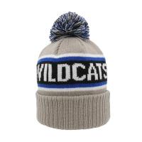 China 100% Wool Jacquard Pom Pom Beanie Hat With 58cm Adjustable Size And Common Fabric for sale