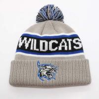 China 100% Wool Jacquard Pom Pom Beanie Hat With 58cm Adjustable Size And Common Fabric for sale