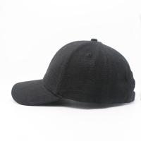 China Custom Cotton Embroidered Baseball Dad Hat 56-60cm Adjustable Plain Black Cap for sale